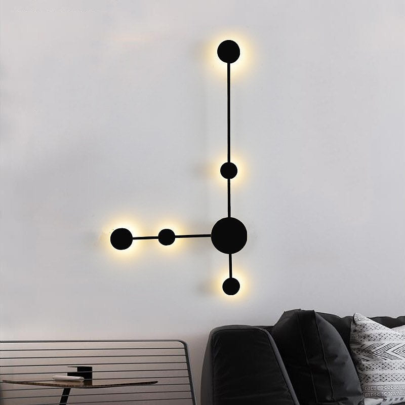 Настінний світильник Molecular wall H700 Led 10W 4000K Black 240518-10 ...