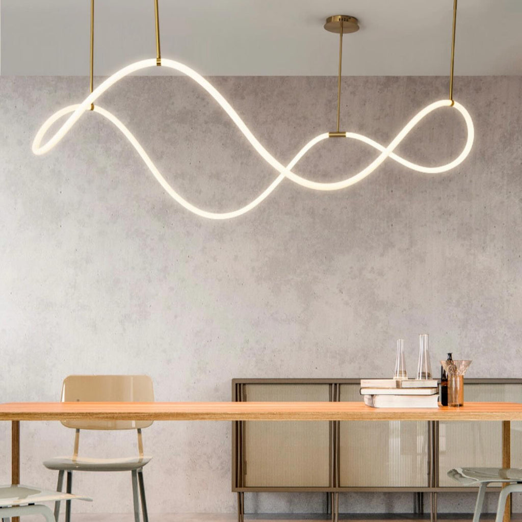 Люстра Rope wave L-120 см Н-50 см 80W 4000K Gold 240419-100003211 ...